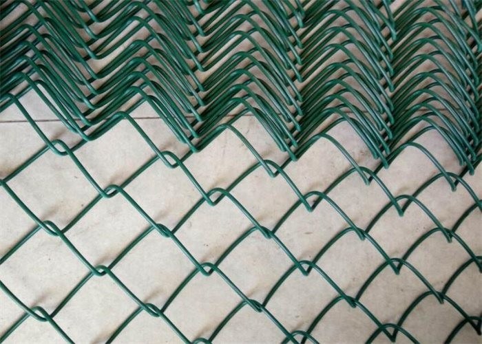 10 Gauge 6ft Gi Chain Link Wire Mesh Green Pvc Coated Galvanised Steel ...