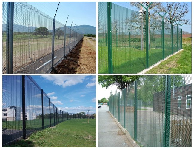 2.4m Anti Cut 5mm 358 Welded Mesh Fencing Anti Theft Welded Wire Fence